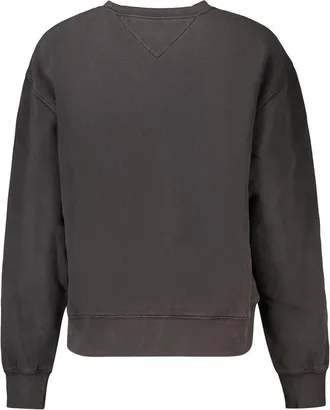 Tommy Hilfiger Logo-Appliqu&eacute; Cotton Sweatshirt - Black
