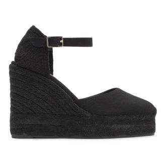 Castaner Femme, Chaussures, Noir, Taille: 38 EU Carol Wedge Espadrille