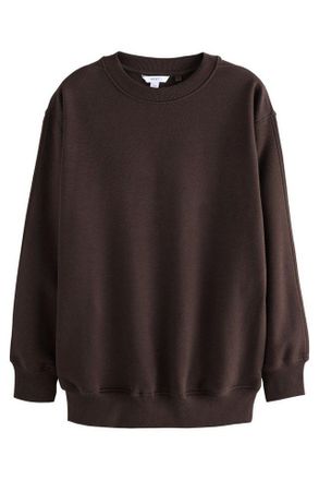 Next Longsweatshirt Angerautes Relaxed Fit Oversized-Sweatshirt (1-tlg)