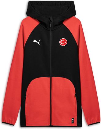Puma Veste de surv&ecirc;tement &eacute;quipe nationale de basketball Turquie, V&ecirc;tements, Rouge, S