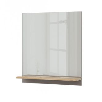Vicco Badspiegel Marelle, Greige, 60 x 67 cm mit Regal