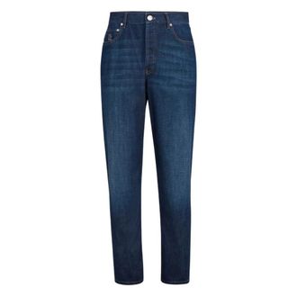 Brunello Cucinelli Comfort Denim Slim-fit Five-Pocket-Hose - - Jeans - Herren - Blau - M