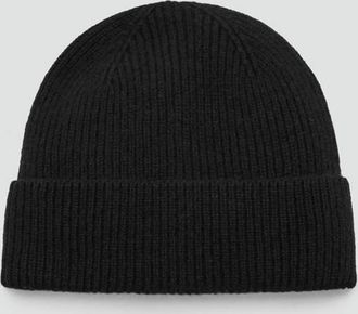 Mango Bonnet en m&eacute;lange de laine c&ocirc;tel&eacute;e noir - Homme - Taille unique - MANGO MAN