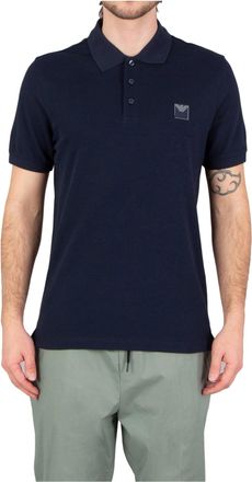 Emporio Armani Man Logo Tape Polo Beachwear Blue S, Armani Blu, S