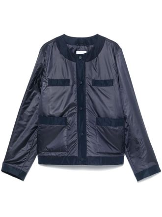 Aspesi veste matelassée à simple boutonnage - Bleu