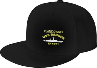 Generic Casquette Trucker USS Brock FF 1071 R&eacute;glable Baseball Casquette Vintage Visiere pour Festivals Sports Randonn&eacute;e