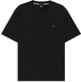 BOSS Hommes C-Taut 01 T-Shirt Regular en Coton avec Monogramme Double B