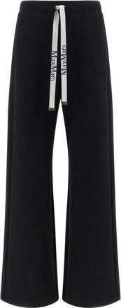 Max Mara Femme, Pantalons, Bleu, Taille: 42 FR Pantalon Large en Jersey