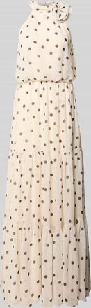 Swing Abenkleid mit floraler Applikation