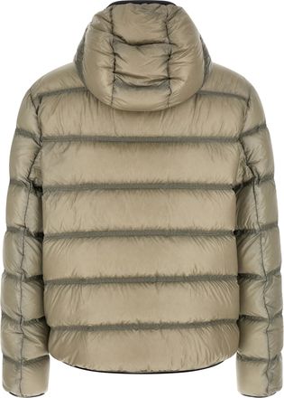 Moncler Mens Beige Polyamide Full-Length Jacket Clothing