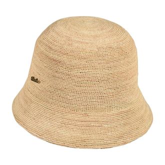 Borsalino Femme, Accessoires, Beige, Taille: M Koko Straw Bucket Hat
