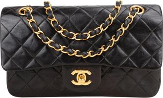 Chanel Crossbody Bags - Chanel Quilted Lambskin 24K Gold Small Double Flap - Gr. unisize - in Bunt - für Damen