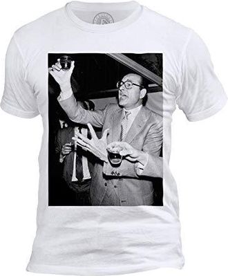 Fabulous T-Shirt Homme Col Rond Jacques Chirac Vintage Toast Boit de lAlcool President France