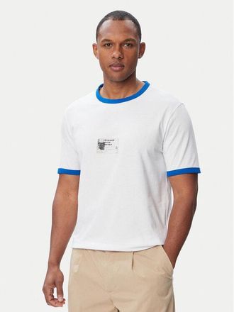 HUGO BOSS T-Shirt Nurangler 50566025 Wei&szlig; Sharp Fit