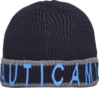 Aeronautica Beanie mit milit&auml;rischer Luftfahrt-Schrift - - Accessories - unisex - Schwarzk - ONE SIZE
