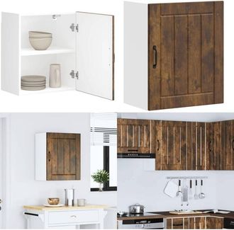 vidaXL Küchen-Hängeschrank Lucca Räuchereiche Holzwerkstoff - Vidaxl