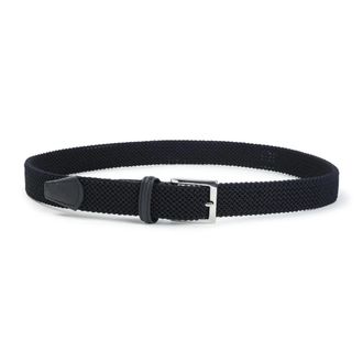 Kiton G&uuml;rtel - Navy Blue Elastic Belt - Gr. 100 - in Schwarz - f&uuml;r Damen