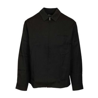 Jacquemus Homme, Chemises, Noir, Taille: XL Chemise zipp&eacute;e style workwear