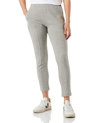 Champion Legacy American Classics C-Logo Pleated Slim Trainingshose, Hellgrau Melange, M f&uuml;r Damen