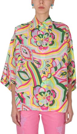 Dolce & Gabbana 60s Print Silk Shirt - Multicolor