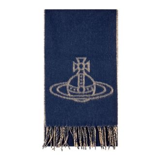 Vivienne Westwood &Eacute;charpe Double Face - unisex - Accessoires - Bleu - Taille: ONE Size