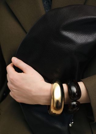 Mango Set bracelets rigides or - Femme - Taille unique - MANGO