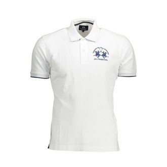 La Martina La Martina Herren Polo-Shirt aus wei&szlig;er Baumwolle