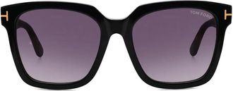 Tom Ford Eyewear Sonnenbrille mit Oversized-Gestell - Schwarz
