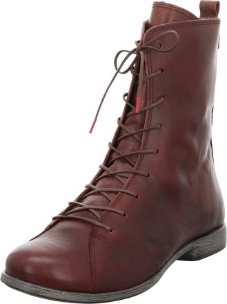 Think Think AGRAT Damen chromfrei gegerbte nachhaltige Stiefelette, Chianti 5000, 38.5 EU