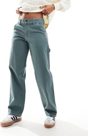 Dickies Pantalon ample et droit style charpentier - Vert foncé
