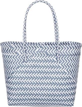 BESPORTBLE Panier &agrave; provisions tress&eacute; &agrave; la main, ray&eacute; - Sac &agrave; main r&eacute;utilisable et l&eacute;ger pour faire les courses, pique- &agrave; la plage ou simplement pour l&eacute;t&eacute;. Id&eacute;al