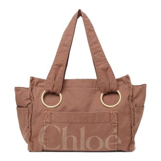Chlo&eacute; Rosa Oversized Eyelet Tasche - - Bags - Damen - Rosa - ONE SIZE
