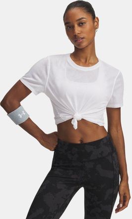 Under Armour Launch JacqUnder Armourrd Kurzarm-Oberteil für Damen Weiß / Reflektierend XL