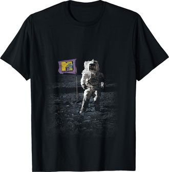 Giesswein Flagge mit Mann auf dem Mond T-Shirt