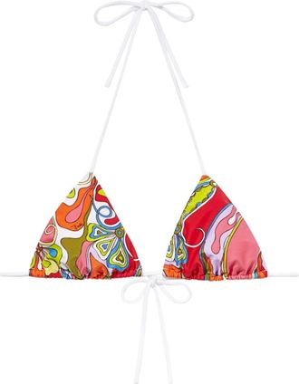 Pucci haut de bikini &agrave; imprim&eacute; Orchid&eacute;e - Rose