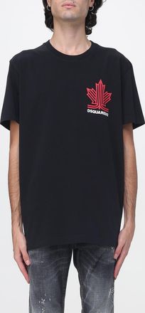 Dsquared2 Baumwoll-T-Shirt mit Kontrastlogo und Rundhalsausschnitt
