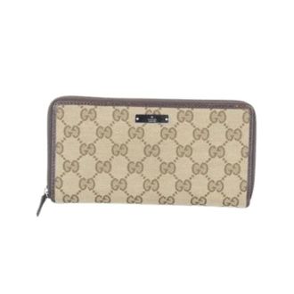 Gucci Portefeuille en toile Pre-owned - Femme - Pre-owned - Brun - Taille: ONE Size