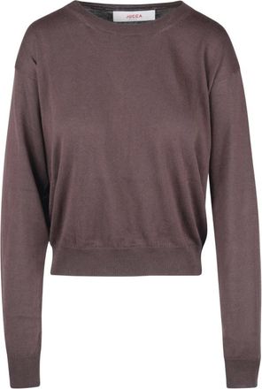 Jucca Femme, Pulls, Brun, Taille: 40 FR Maille ras du cou