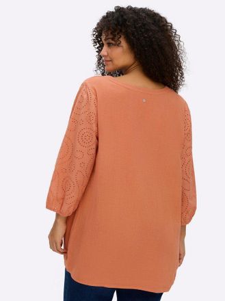 Sheego Klassische Bluse Tunika 3/4-Arm