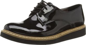 Andrea Conti Damen 1590501 Brogue Schnürhalbschuhe, Schwarz (002)
