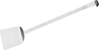 SOLUSTRE Edelstahl Pfannenwender Rostfrei Steak Spatula Mit Langem Griff Antihaft Metall Küchenhelfer Für Braten Und Grillen Langlebig Und Komfortabel Geeignet