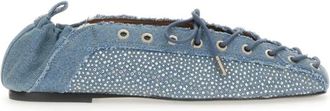 Ganni Femme, Chaussures, Bleu, Taille: 37 EU Ballerinas