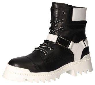 2Go Shoe Company Damen 8095-503 Halblange Stiefel, schwarz/wei&szlig;, 37 EU