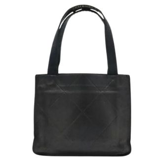Chanel Pre-owned Vintage Leather Tote Bag - - Pre-owned - Damen - Schwarzk - ONE SIZE