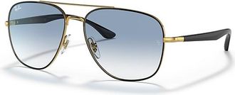 Ray-Ban Rb3683 Sonnenbrillen Schwarz Fassung Blau Glas 56-15