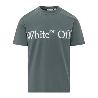Off-white Bookish Schal T-Shirt mit kurzen &Auml;rmeln - - Tops - Herren - Blau - M