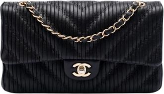 Chanel Sac bandouli&egrave;re Pre-owned pliss&eacute; - Femme - Pre-owned - Noir - Taille: ONE Size
