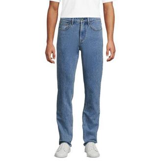 Lands End Stretch-Denim Jeans, Slim Fit, Herren, Gr&ouml;&szlig;e:48-50 81 regular, Blau, Baumwoll-Mischung, by Lands End