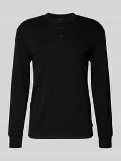 A|X Armani Exchange Sweatshirt mit gerippten Abschl&uuml;ssen