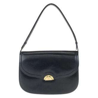 Gucci Pre-owned Vintage Leather Shoulder Bag Black - Femme - Pre-owned - Noir - Taille: ONE Size